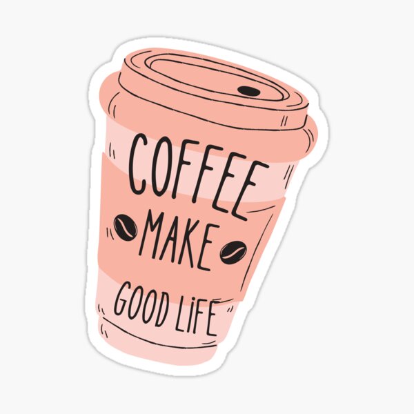 "Coffee Make Pink Tumbler | VSCO Aesthetic" Sticker by ISayHeaven ...