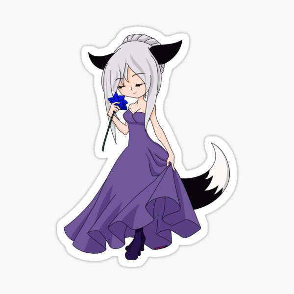 "Blue Rose Chibi Kage" Sticker by AppleAnne | Redbubble