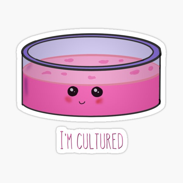 "I'm cultured" Sticker by Tamm-art | Redbubble