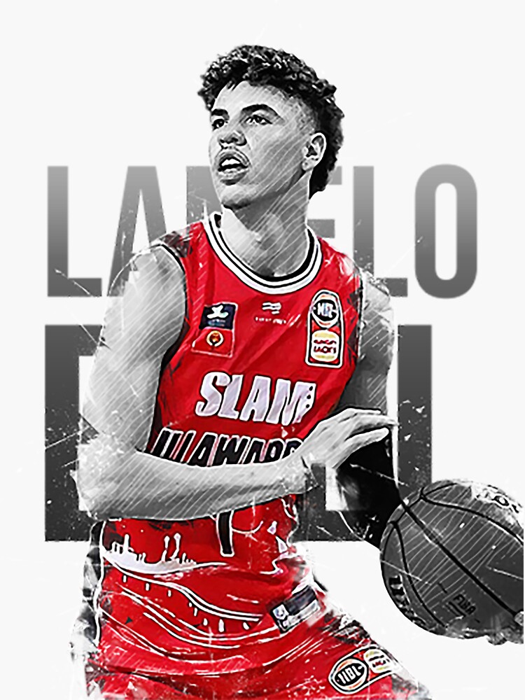 "Lamelo Ball red" Sticker by Aimeeart88 | Redbubble