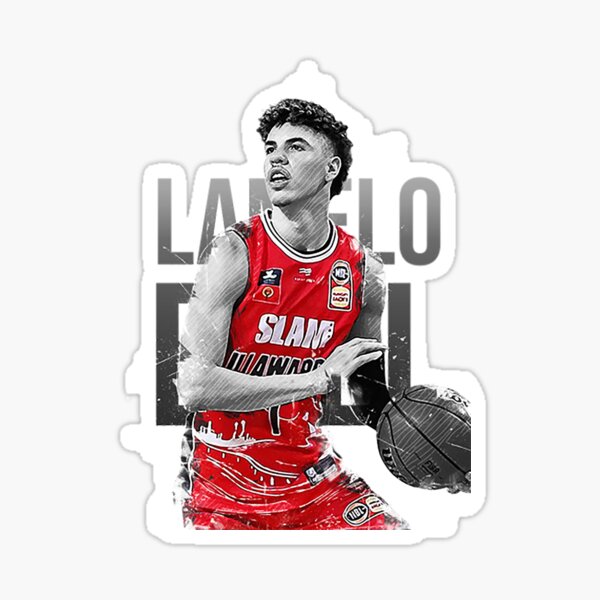 "Lamelo Ball red" Sticker by Aimeeart88 | Redbubble