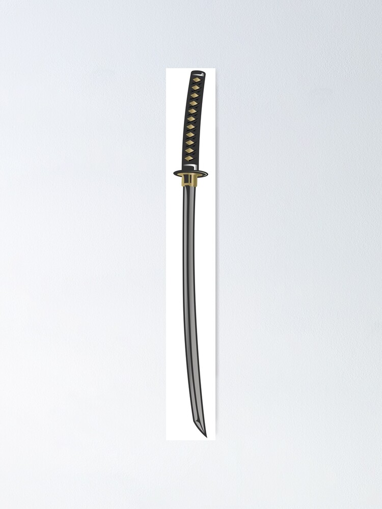 "japanese katana sword" Poster for Sale by cocoyooo | Redbubble