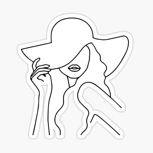 "Side hat" Sticker for Sale by FemSens | Redbubble