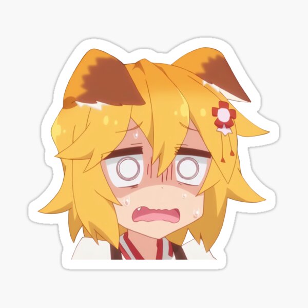 "Senko-san scared" Sticker for Sale by RIBOOS | Redbubble