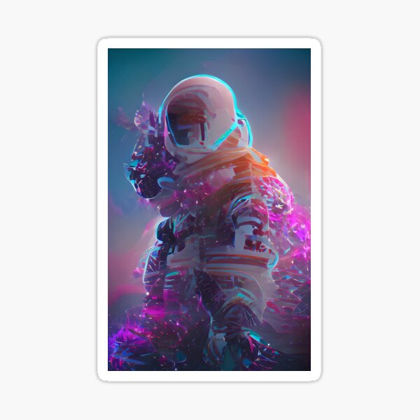 "Fungal Spaceman" Sticker by MetaKobayashi | Redbubble