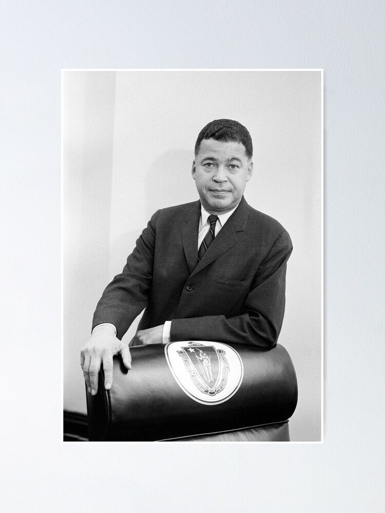 "Senator Edward Brooke Portrait - 1967" Poster for Sale by ...