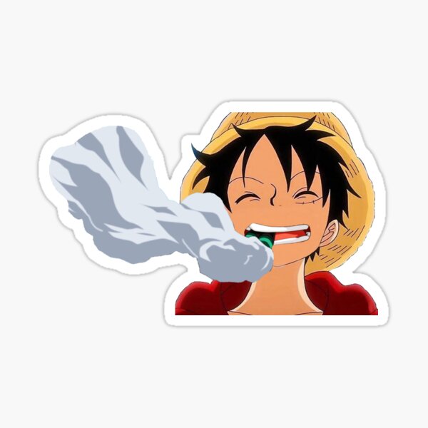 "luffy smoking" Sticker for Sale by luffyluver | Redbubble