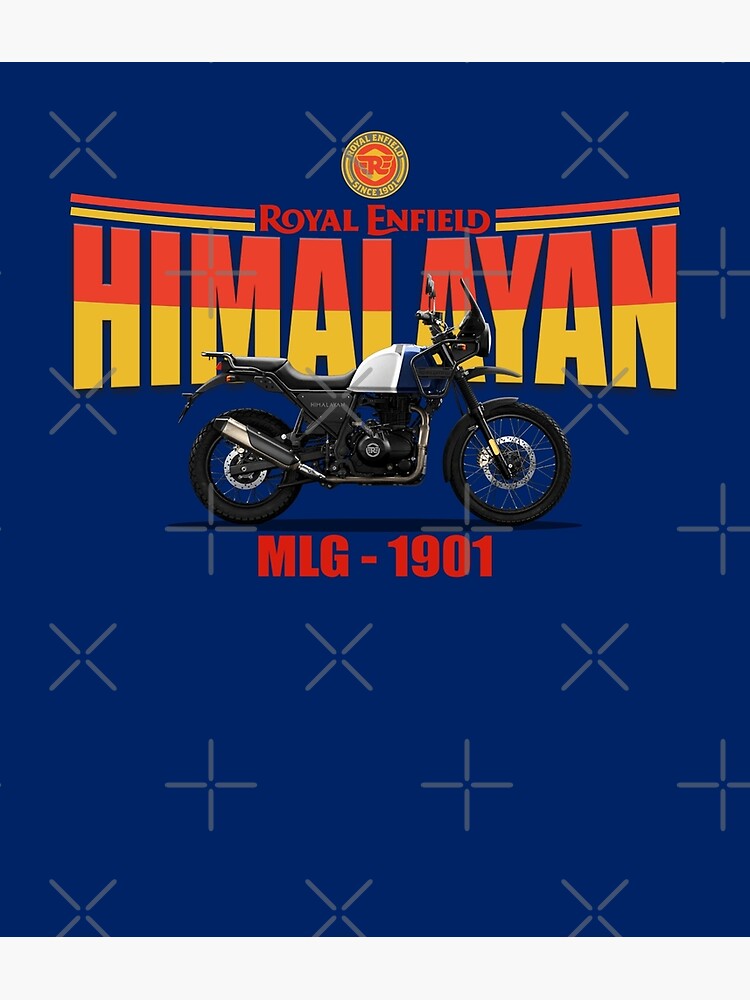 "Custom Apparel of Royal enfield Himalayan Motorcycle" Poster for Sale ...
