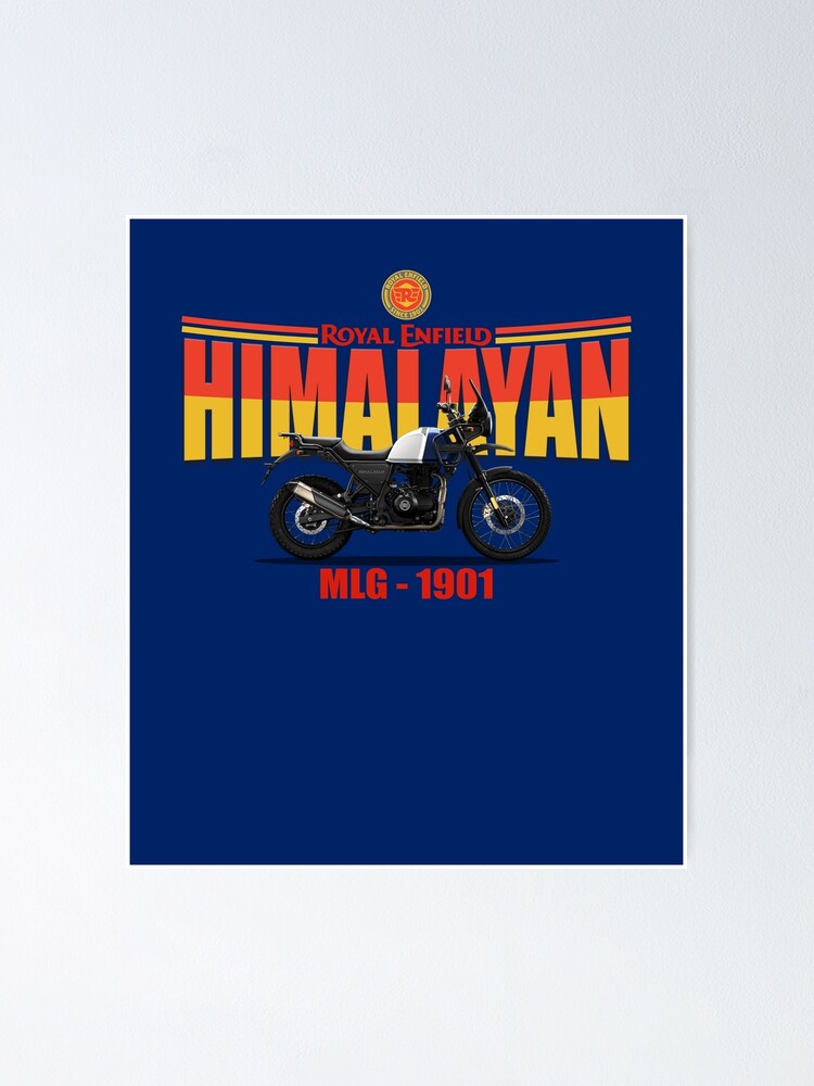 "Custom Apparel of Royal enfield Himalayan Motorcycle" Poster for Sale ...