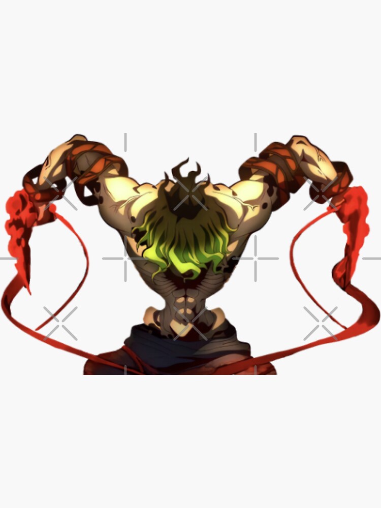 "Demon Slayer Gyutaro" Sticker by kittysjuice | Redbubble