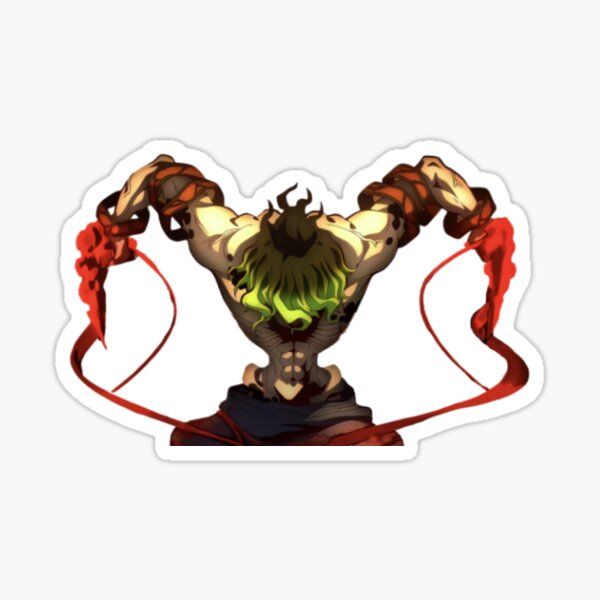 "Demon Slayer Gyutaro" Sticker by kittysjuice | Redbubble