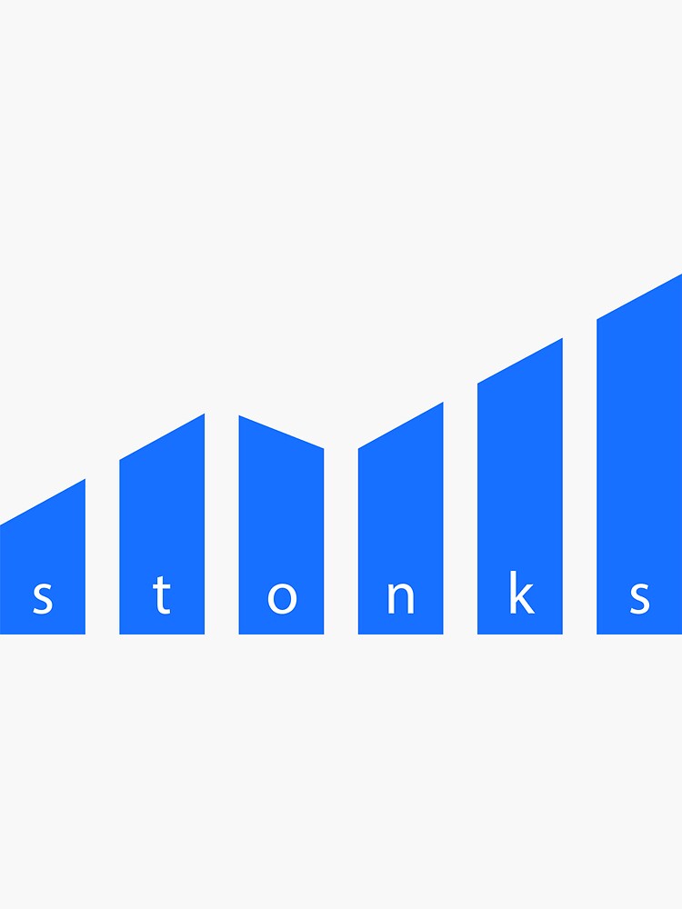 "Stonks graph" Sticker by PSteinDesign | Redbubble