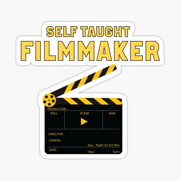 "self taught filmmaker : talented director gift" Sticker by zakfun00 ...
