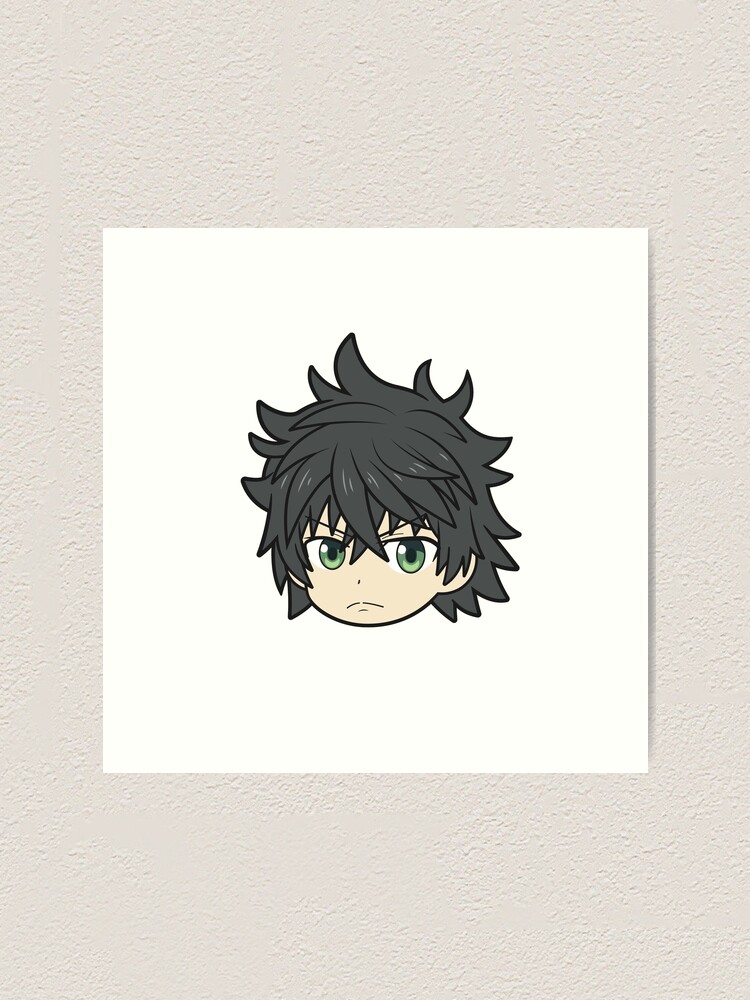 "Shield Hero Naofumi chibi head" Art Print for Sale by ChibiCheems ...