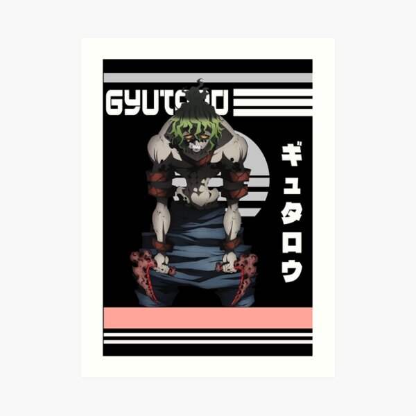 "Demon slayer gyutaro - gyutaro - Kimetsu no Yaiba" Art Print by ...