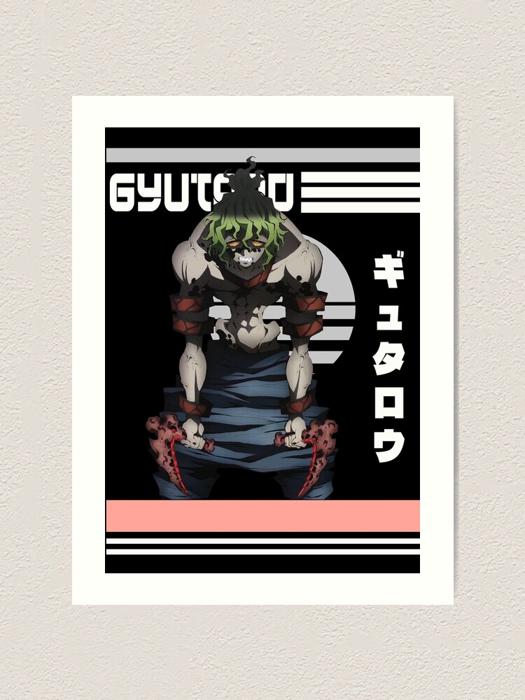 "Demon slayer gyutaro - gyutaro - Kimetsu no Yaiba" Art Print by ...