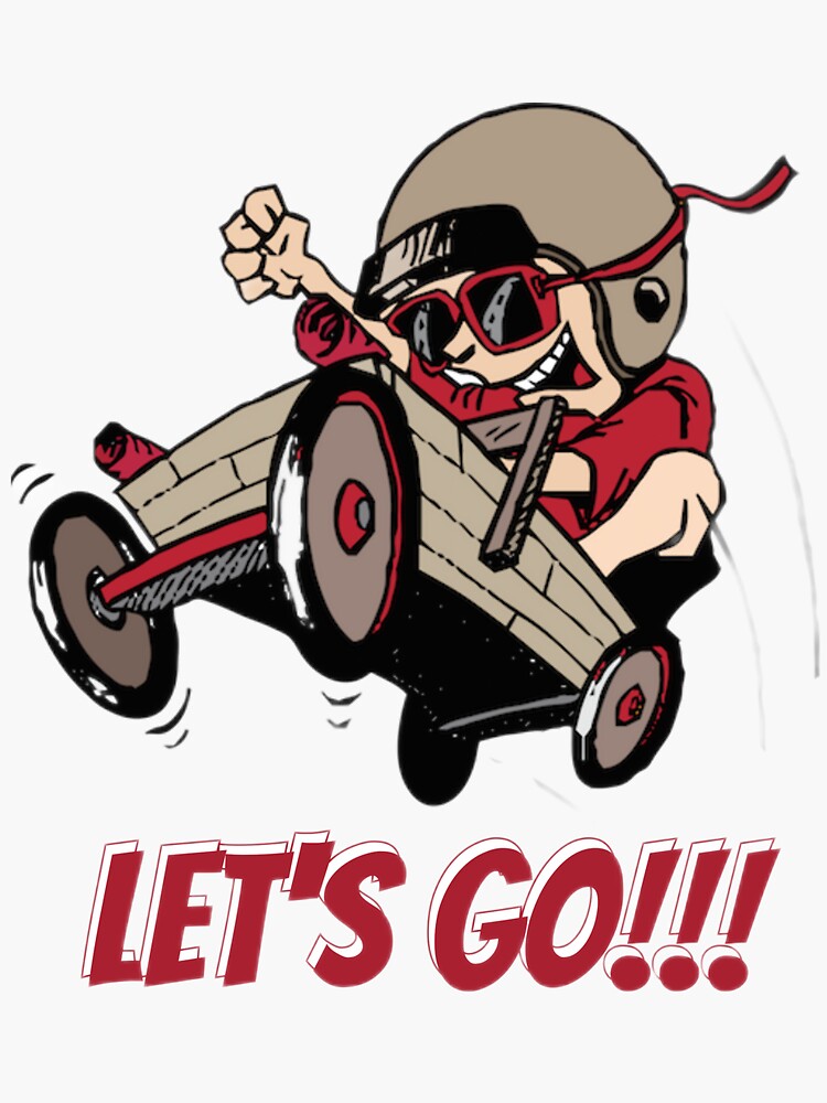 "Let's Go!" Sticker for Sale by zachosz | Redbubble