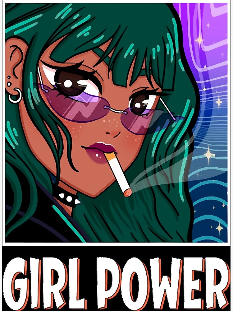 "Girl Power Anime Girl " Poster for Sale by Bjzxfdvm | Redbubble