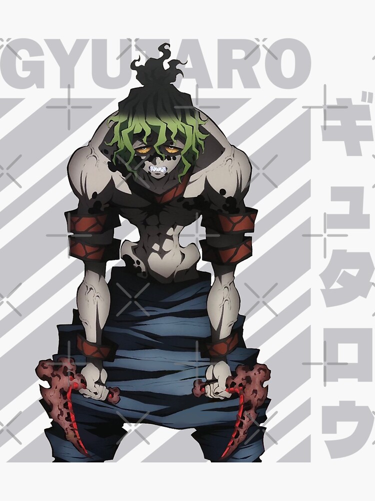 "Demon slayer gyutaro - gyutaro - Kimetsu no Yaiba" Sticker by ...