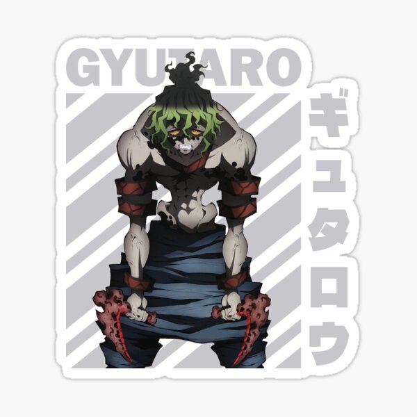"Demon slayer gyutaro - gyutaro - Kimetsu no Yaiba" Sticker by ...