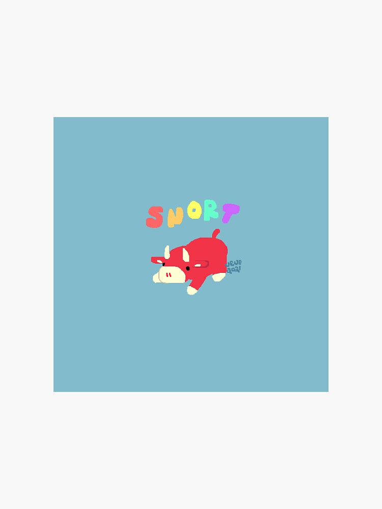 "snort" Sticker by MumpkinShop | Redbubble