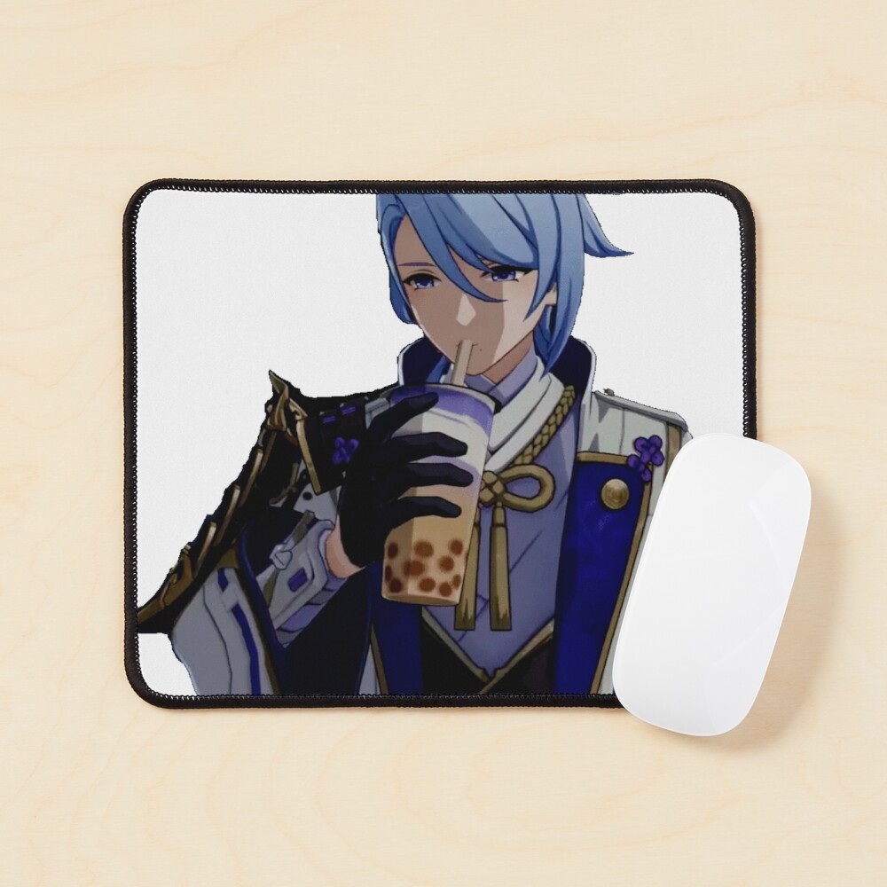 "Kamisato Ayato Genshin Impact Boba Bubble Tea Meme Idle Graphic" Mouse ...
