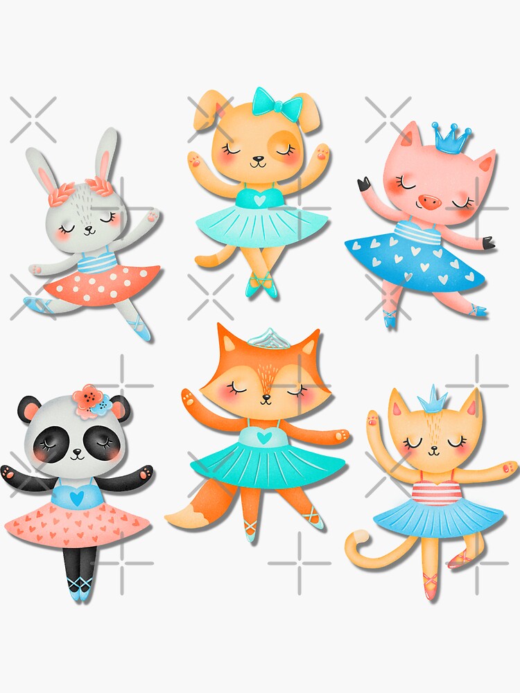 "Little Ballerina Sticker PACK - Cute Happy Stickers Pack - Perfect ...
