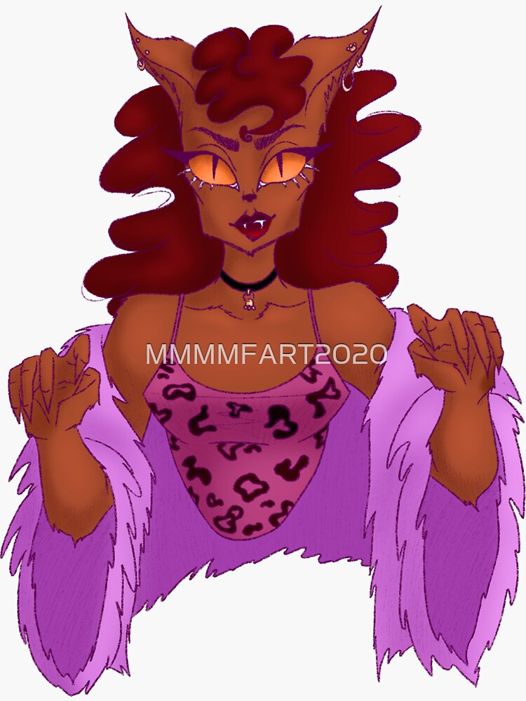 "Clawdeen Wolf" Sticker by MMMMFART2020 | Redbubble