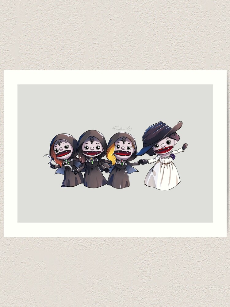 "House Dimitrescu puppets" Art Print for Sale by paintdks | Redbubble