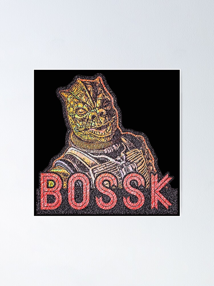 "Crayon Bossk" Poster for Sale by Cuttintees | Redbubble