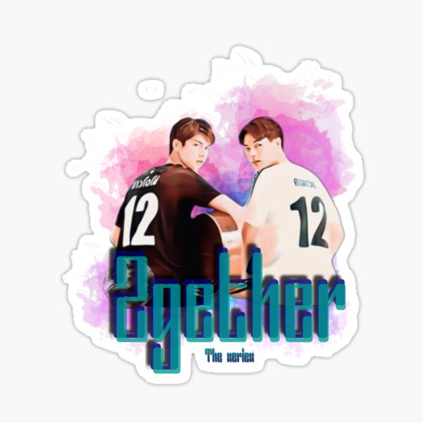 "2gether the series Splash Fanart" Sticker by KittenNoona | Redbubble