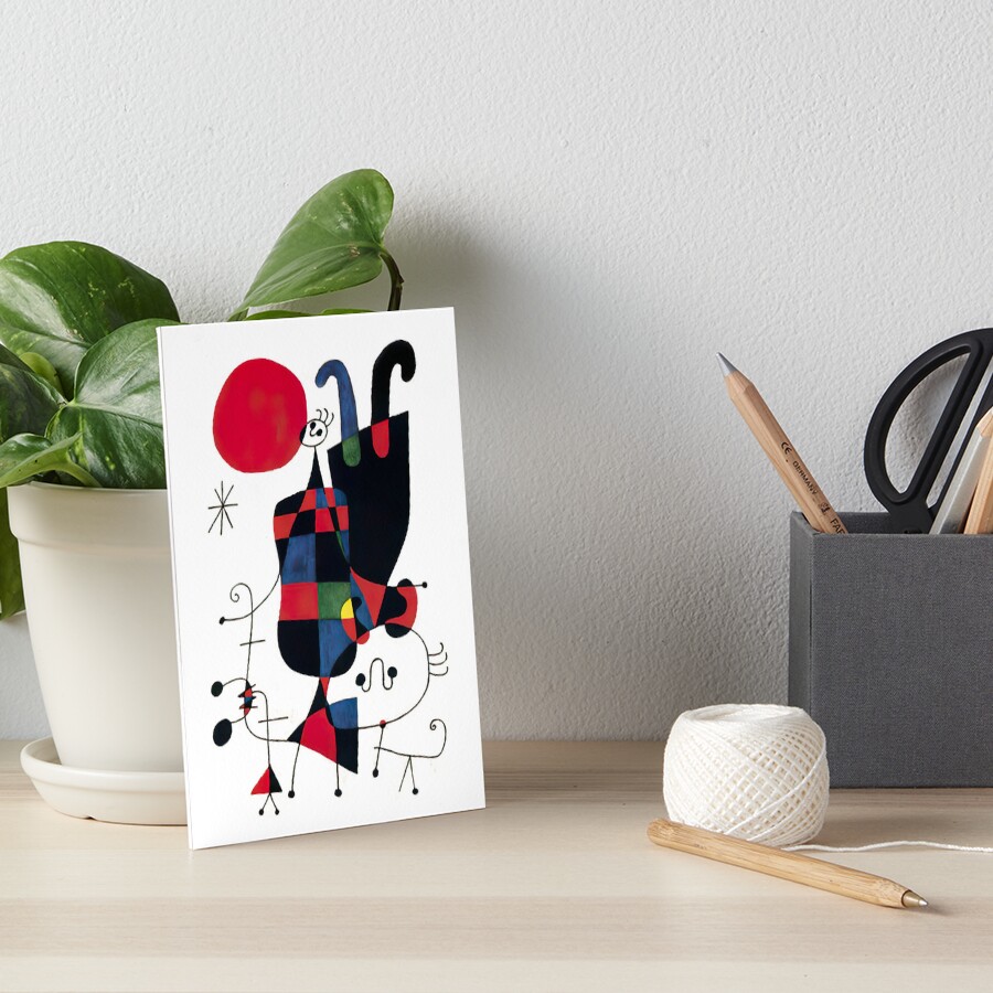 "Figures and Dog in Front of the Sun, Joan Miro " Poster for Sale by ...