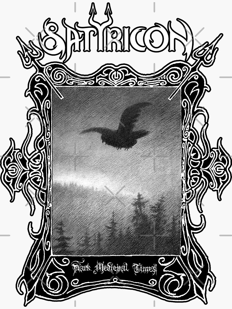 "Dark Medieval Times by Satyricon - Classic Old School Norwegian Black Metal" Sticker by ...
