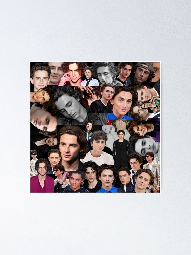 "Timothee Photo Collage" Poster for Sale by woodsart | Redbubble