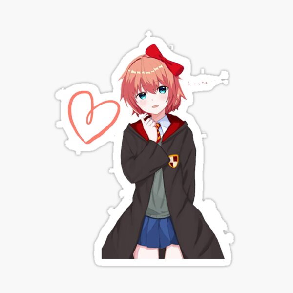 "cute ddlc sayori dd" Sticker by KaiRead | Redbubble