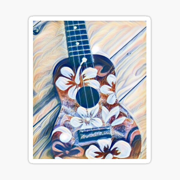 "Ukulele" Sticker for Sale by Jojosbeachshack | Redbubble