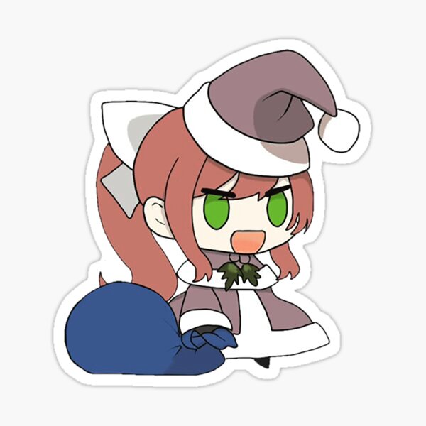 "funny ddlc monika" Sticker by KaiRead | Redbubble