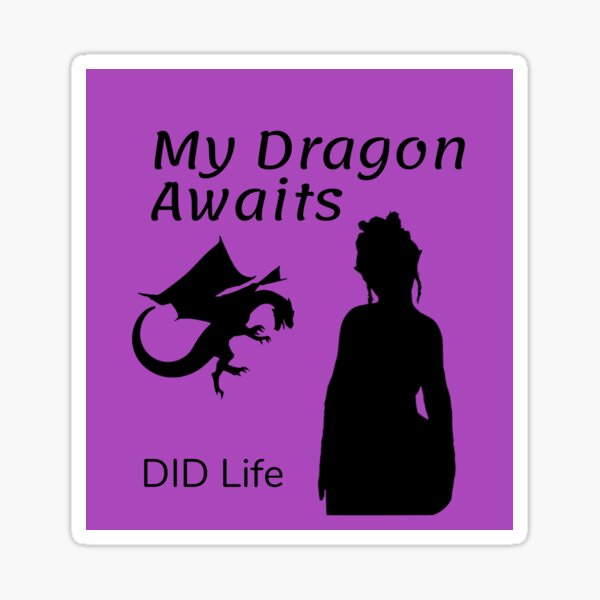 ""My Dragon Awaits" Dragon Protector Alter in Black on Hot Pink+Black ...