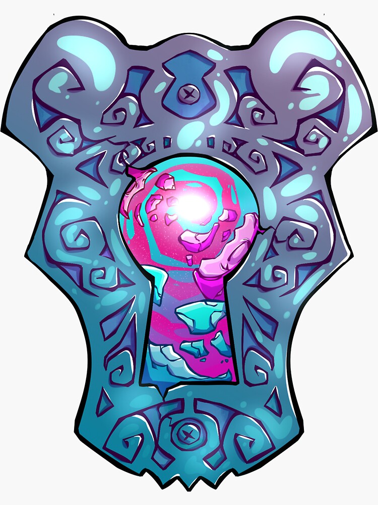 "Nether Realm Key Hole" Sticker by lockjawmfg | Redbubble