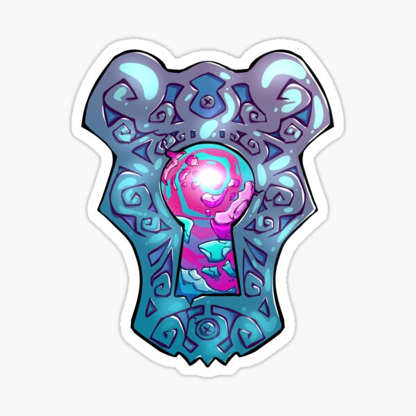 "Nether Realm Key Hole" Sticker by lockjawmfg | Redbubble