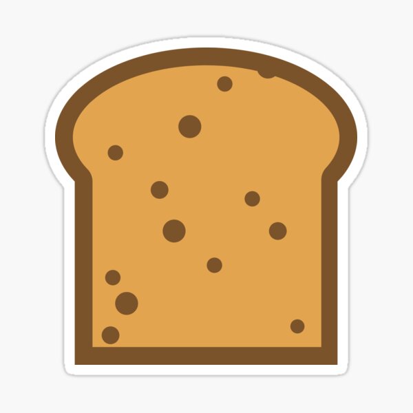 "Slice of Bread" Sticker for Sale by EvolvClothing | Redbubble
