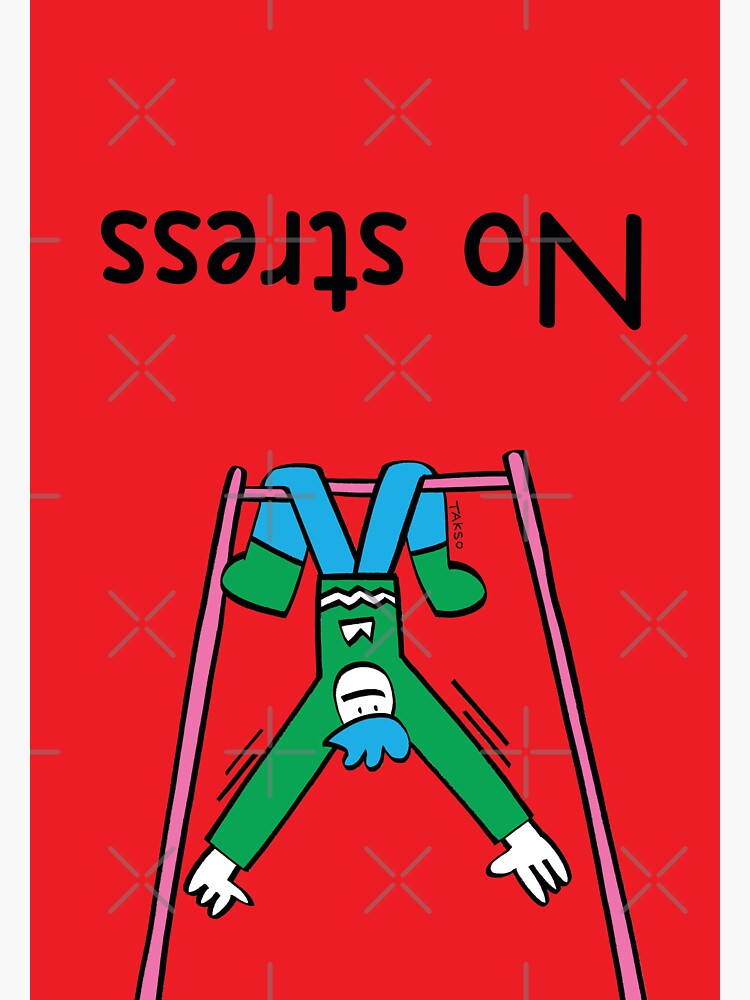 "No stress" Sticker by taksoart | Redbubble