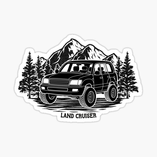 "Toyota Land Cruiser 100 Series" Sticker for Sale by ei8htmilesaway ...