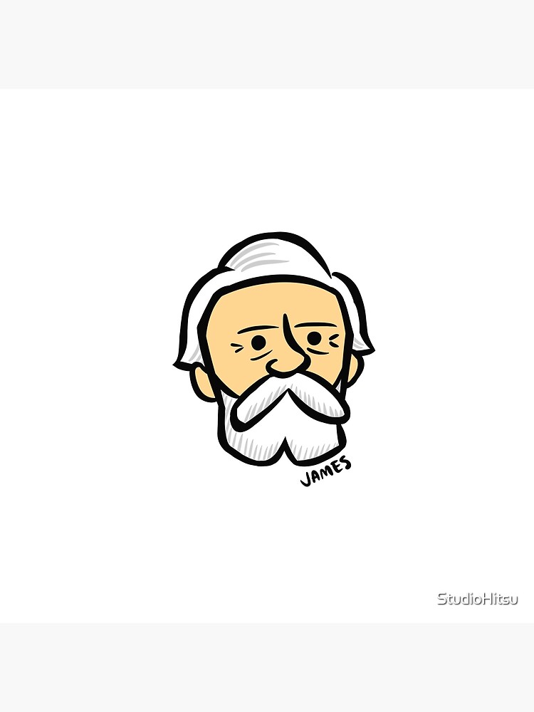 "Father of Psychology: William James Cartoon" Art Board Print for Sale by StudioHitsu | Redbubble