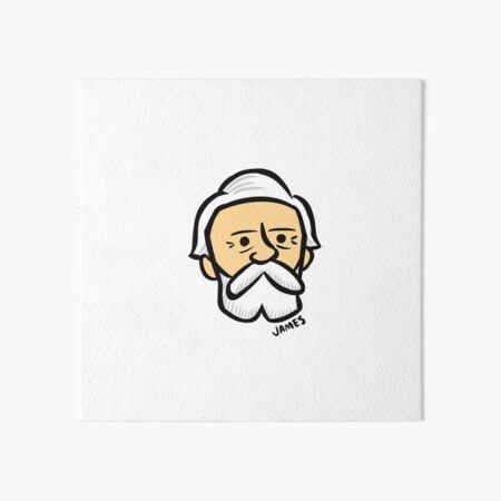 "Father of Psychology: William James Cartoon" Art Board Print for Sale ...