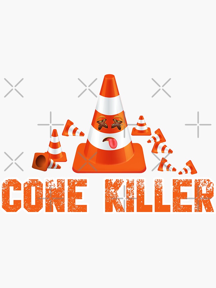 "Autocross Cone Killer" Sticker by np51 | Redbubble