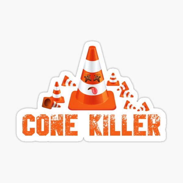 "Autocross Cone Killer" Sticker by np51 | Redbubble
