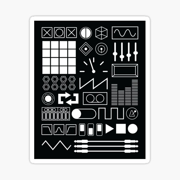 "Electronic Musician Synth, Sampler and Drum Machine Controls - White ...