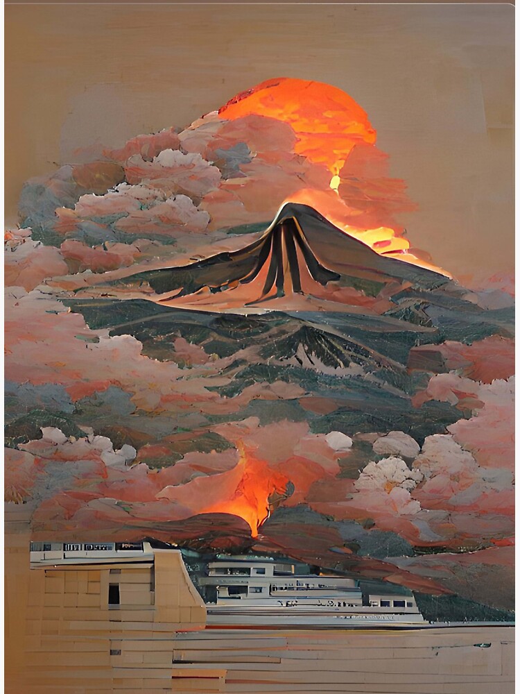 "volkano,nature,art,landscape,picture,design,plants,green" Sticker by ...