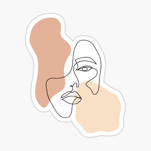 "Minimal Art" Sticker for Sale by CutieMinimalArt | Redbubble